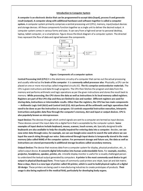 Computer Fundamental Hafiz Pdf Random Access Memory Computer Data