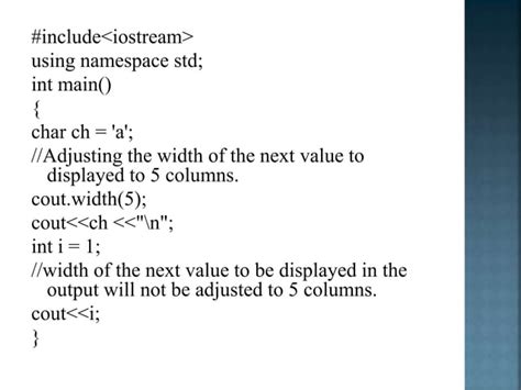 Formatted Console Io Operations In C Pptx Programming Languages Computing