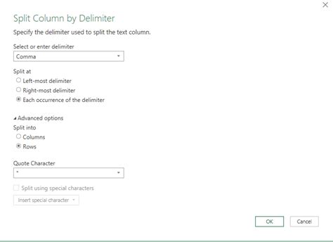 Power Query Transform Comma Seperated Values In A Cell Into Their Own