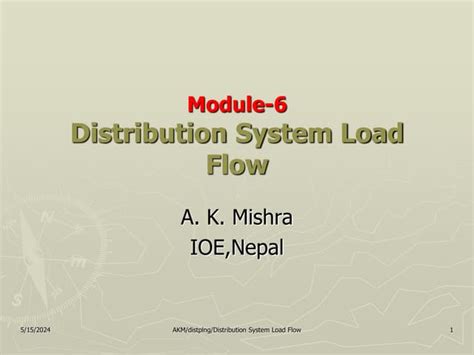 M6 Distrbution Load Flow Analysis Of Distribution Systemppt