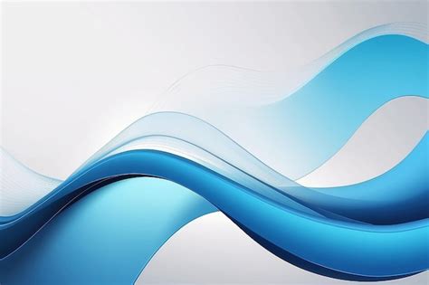 Premium Photo Modern Blue Smooth Flowing Background Wave Design