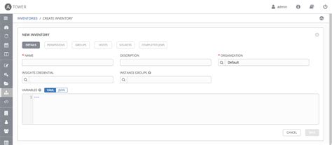 8 Create A New Inventory And Add It To The Organization — Ansible Tower Quick Setup Guide V373