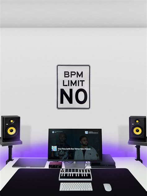 no bpm limit streetsign signed