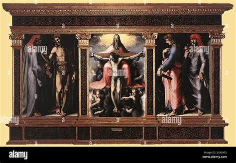 Beccafumi Domenico B Ca 1486 Castel Monaperto D 1551 Siena Trinity 1513 Oil On Wood