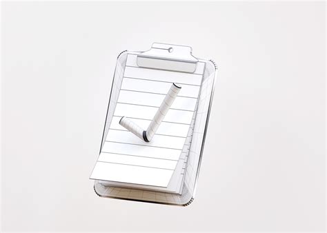 3d Clipping Board Checklist 3d Illustration Turbosquid 2230197