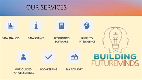 At Building Future Minds Our Services Are Divided Into 1 Bookkeeping 2 Tax Advisory 3