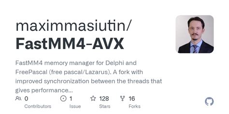 Github Maximmasiutinfastmm4 Avx Fastmm4 Memory Manager For Delphi