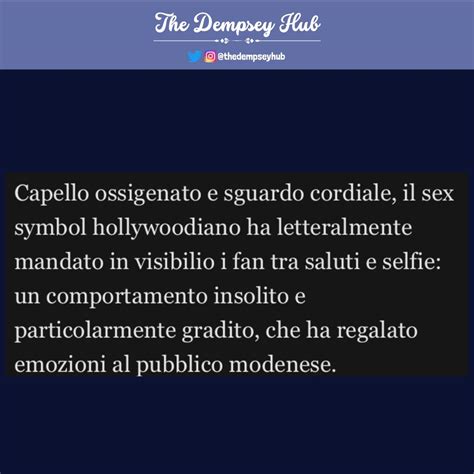 The Dempsey Hub On Twitter Bleached Hair And Friendly Gaze The Hollywood Sex Symbol