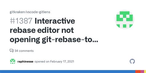 interactive rebase editor not opening git rebase todo properly · issue