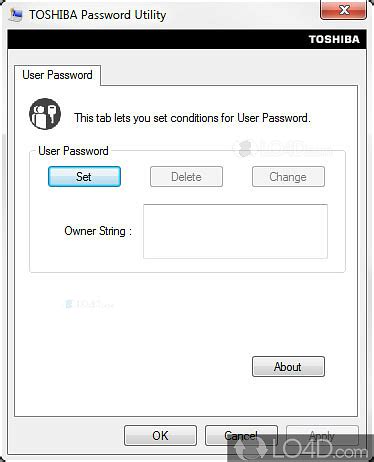 Toshiba Password Utility Download