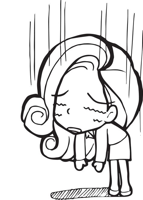 Office Girl Cartoon Doodle Kawaii Anime Coloring Page Cute Illustration