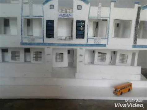 Making A Model Of School With Thermocol YouTube