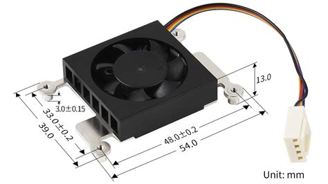 Dedicated 3007 Cooling Fan For Raspberry Pi Compute Module 4 Cm4 Low
