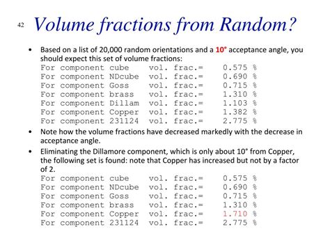 PPT Volume Fractions Of Texture Components PowerPoint Presentation Free Download ID
