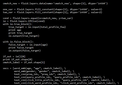 有关fluid Ifelse写法的问题 · Issue 12395 · Paddlepaddlepaddle · Github