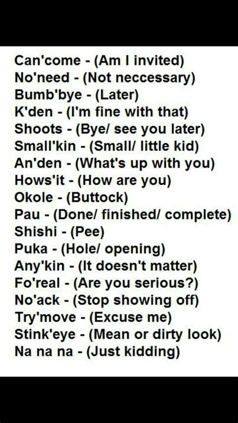 Hawaiian Pidgin Phrases And Quotes