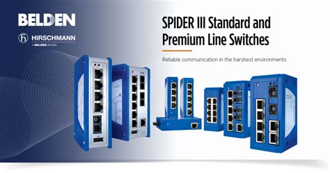 SPIDER Switches In Industrial Automation Belden Extended Portfolio KnowHow