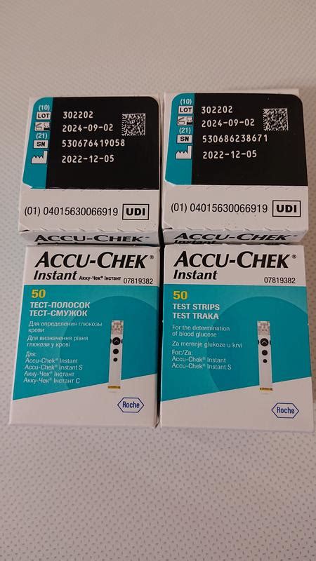 Тест-смужки для глюкометра accu-chek instant акку-чек інстант тест ...