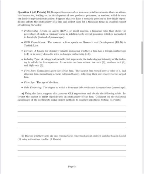 solved question 2 40 points rxd expenditures are often