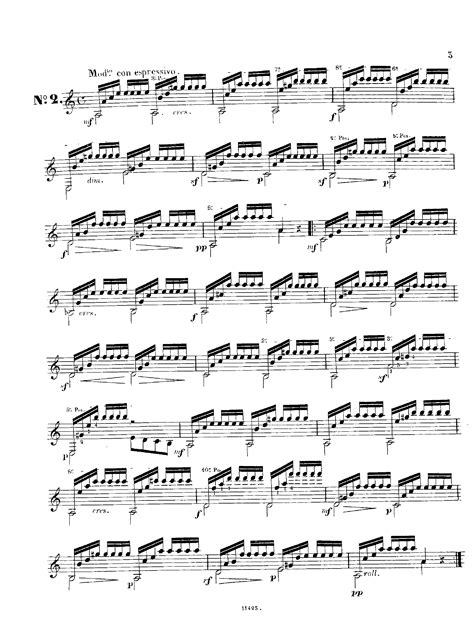 Carcassi Matteo Etudes Op60 For Guitar Free Sheet Music For