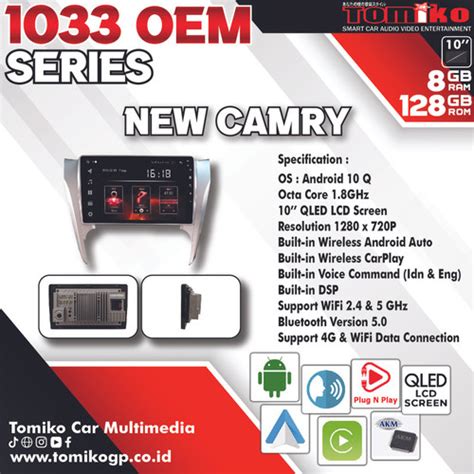 Promo Head Unit Android Tomiko 1033 Oem Series For Toyota New Camry Cicil 0 3x Kota Surakarta