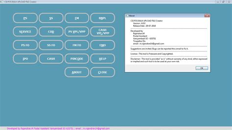 Core System Integrator CSI POS BULK UPLOAD FILE Creator Version 4 0 0