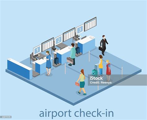 공항 체크인의 등소 측정 플랫 3d 벡터 내부 3차원 형태에 대한 스톡 벡터 아트 및 기타 이미지 3차원 형태 가정의 방 건강한 생활방식 Istock