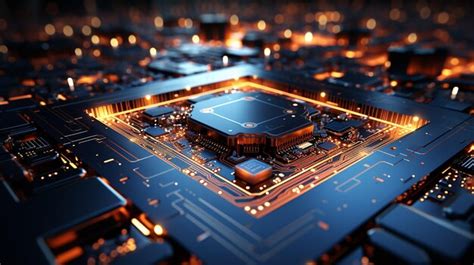 Premium Ai Image Semiconductor Data Abstraction Computer Chip Circuit Board