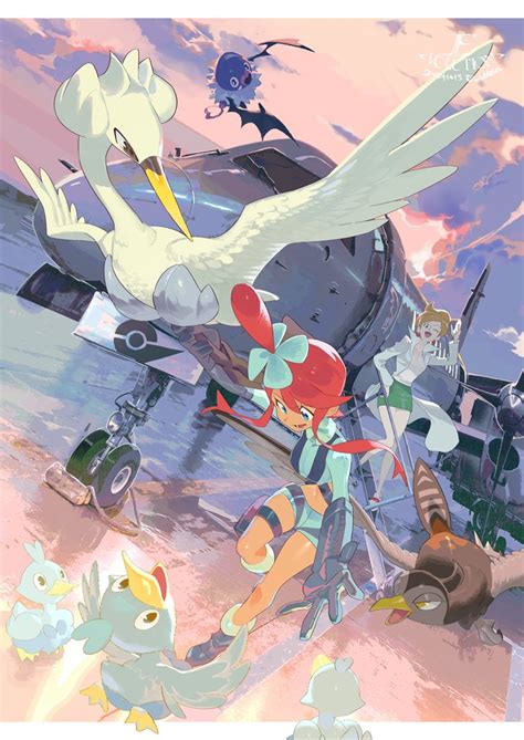 Skyla Swanna Aurea Juniper Ducklett Swoobat And 2 More Pokemon