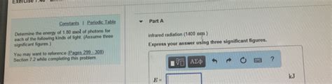 Solved Exercise Constants I Periodic Table Part A Determine Chegg Com