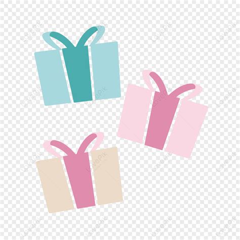 화려한 만화 손으로 그린 선물 상자 요소 Svg장식초록 Png 일러스트 무료 다운로드 Lovepik