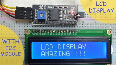 LCD Display With Arduino Using I C Module YouTube