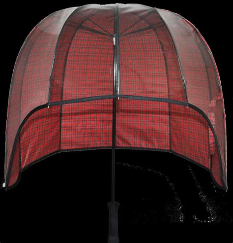 Download Red Plaid Bubble Umbrella