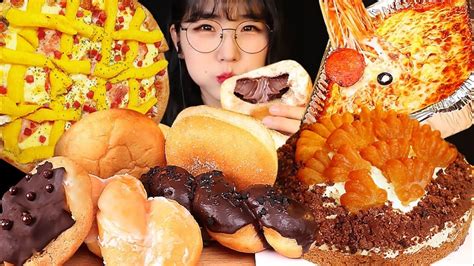 먹고 싶은 거 다 먹는 먹방☺️약과타르트 도넛 고구마피자 치즈오븐스파게티까지 Dessert And Pizza And Spaghetti Mukbang Asmr Eating Show