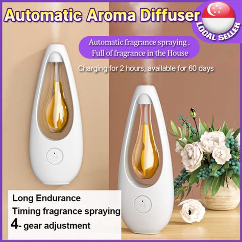 🇸🇬【sg Stock】rechargeable Aromatherapy Diffuser Automatic Aroma Sprayer Essential Oil Air