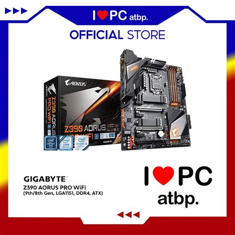 Gigabyte Z390 Aorus Pro Wifi 9th 8th Gen Lga1151 Pci Ex16 Ddr4 Atx Shopee Philippines