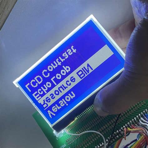 128x64 Fstn Graphic Cog Lcd Driver Ic St7565r Transflective Positive