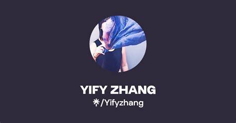 Yify Zhang Listen On Youtube Spotify Linktree