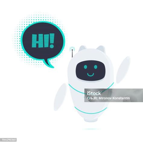 로봇 고양이 챗 봇 아이콘 기호 평면 스타일 디자인 벡터 일러스트 레이 션 흰색 배경에 고립 귀여운 Ai 봇 도우미 마스코트