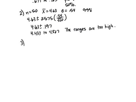 Solved Calculate The Following Confidence Intervals Stat â
