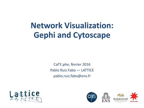 Pdf Network Visualization Gephi And Cytoscape · Network Visualization Gephi And Cytoscape