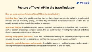 API Travel Agency Travel Portal API Travel API PPT