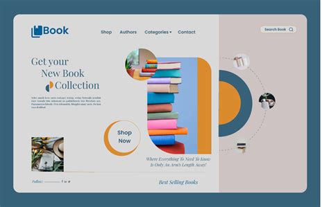 Book Online Store Landing Page Figma