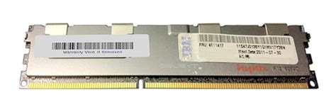 Memory RAM 1x 8GB IBM ThinkServer System X DDR3 1066MHz ECC REGISTERED DIMM 49Y1417 ESUS IT