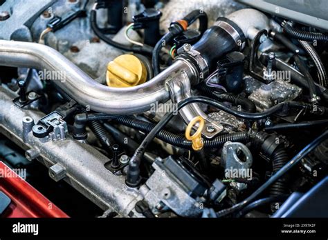 Car Engine Gasoline Engine And Car Engine Structure During Technical Inspection High Quality