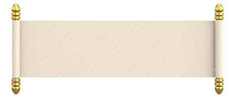 Premium Photo Scroll Paper Text Box 3d Illustration