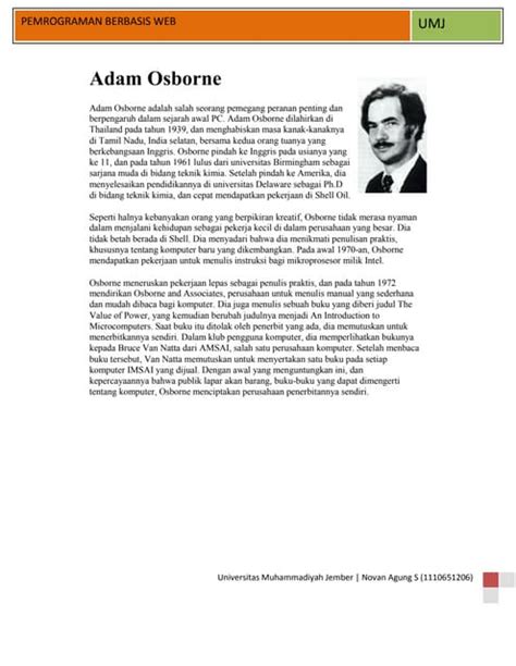 Adam Osborne Pdf