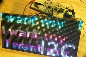 MegaPanel A Monochrome LED Matrix Display Panel Hackaday Io