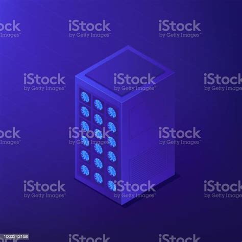 아이소메트릭 데이터 센터입니다 3d 일러스트 벡터 3차원 형태에 대한 스톡 벡터 아트 및 기타 이미지 3차원 형태 개념 건축물 Istock