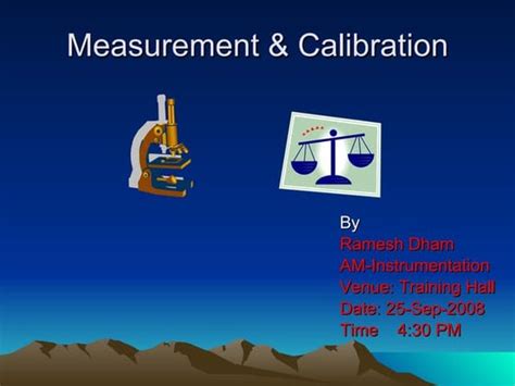 Overview Of Instrument Calibration Pptx Physics Science